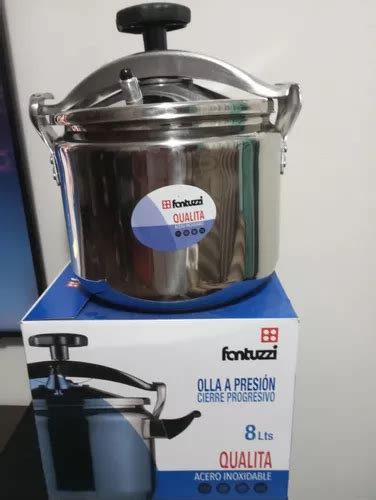 Olla Presión 8 Litros Fantuzzi Acero Inoxidable Cuotas sin interés