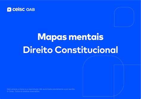 Mapa Mental Direito Constitucional Mapas Mentais Direito
