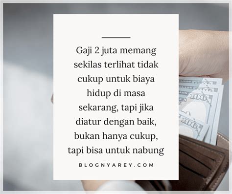 Cara Mengatur Keuangan Pribadi Dan Contoh Gaji Juta Blognya Rey