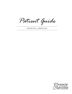 Fillable Online Patient Guide Comanche County Memorial Hospital Fax