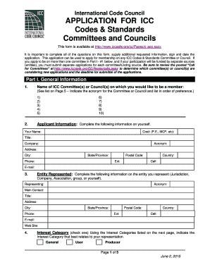 Fillable Online Iccsafe APPLICATION FOR ICC Iccsafe Fax Email Print