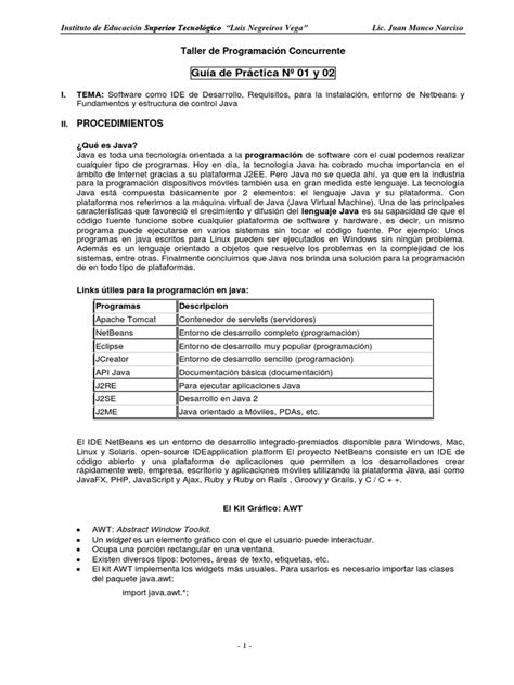 entorno de netbeans pdf pdf entorno de desarrollo integrado java lenguaje de programación