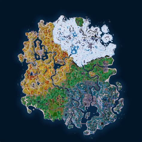 Fortnite mapa completo del Capítulo 4 Temporada 2 filtrado