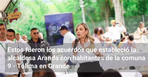 Estos fueron los acuerdos que estableció la alcaldesa Aranda con