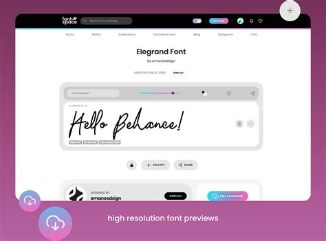 Fontspace Rebranding The Future Of Free Fonts On Behance
