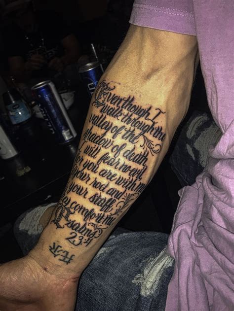 Psalms Hand Tattoos For Girls Cursive Tattoos Tattoo Lettering