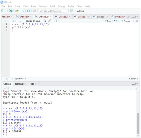 calculating standard deviation in r tutswiki beta