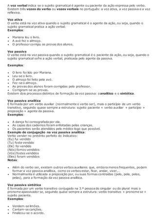 7 Vozes Verbais PDF