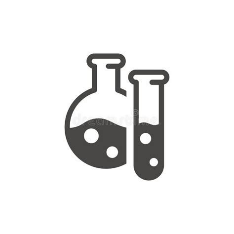 Sistema Del Icono Del Vector De La Química Iconos Aislados Negros De La