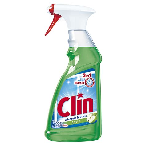 CLIN Windows Glass Płyn do mycia szyb Apple z pompką 500 ml DOM