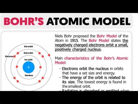 Bohr S Atomic Model Postulates Of Bohr S Atomic Model YouTube
