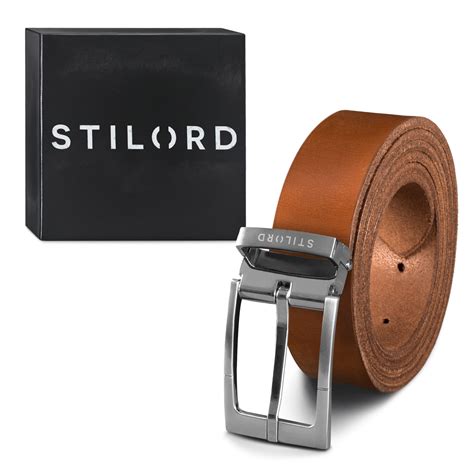 Ledergürtel Braun Herren Business STILORD