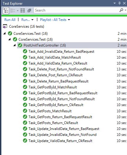 crud operations unit testing in asp core web api with xunit