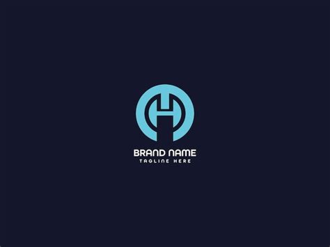 Logotipo De Letra H Moderna Vector Premium
