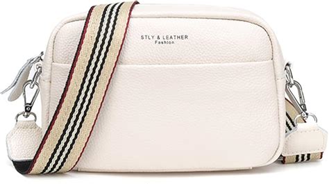 DKIIL NOIYB Petit sac à bandoulière pour femme en cuir véritable