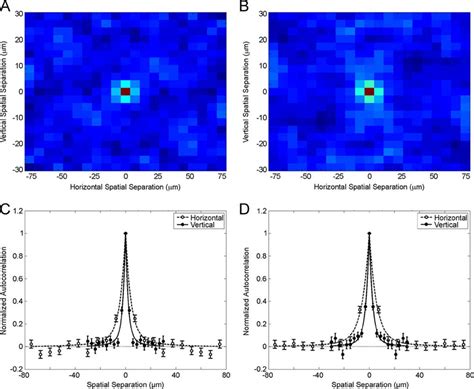 Normalized Autocorrelation Functions For Two Small Retinal Regions The