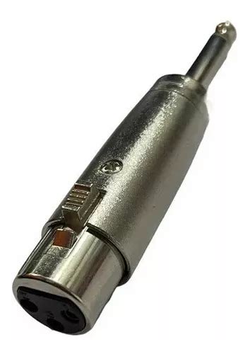 Adaptador Cannon Jack Hembra A Plug Macho Mm Mono Mercadolibre