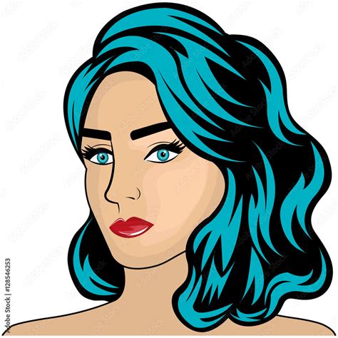 Woman Character Pop Art Style Vector Illustration Design Stock Vector Adobe Stock