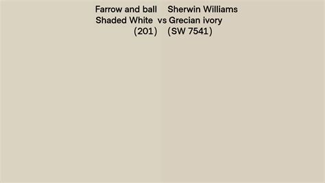 Farrow And Ball Shaded White 201 Vs Sherwin Williams Grecian Ivory