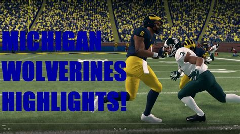 College Football Revamped Ncaa Pc P Michigan Highlights Gameplay