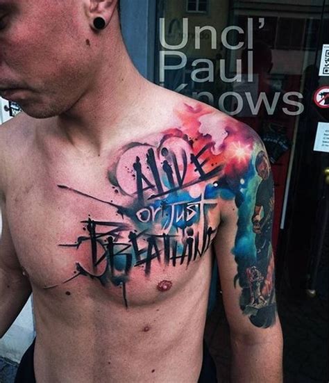 Ombro Tatuagens Frases Masculinas Uma No Ombro E Algumas No Bra O