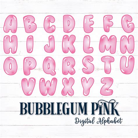 Printable Bubble Alphabet Letters