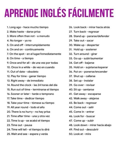 Spanish English Expressions Palabras De Vocabulario Como Aprender