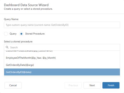 use query parameters business intelligence dashboard devexpress documentation