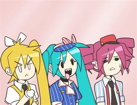 Hatsune Miku Kasane Teto And Akita Neru Vocaloid And 3 More Drawn