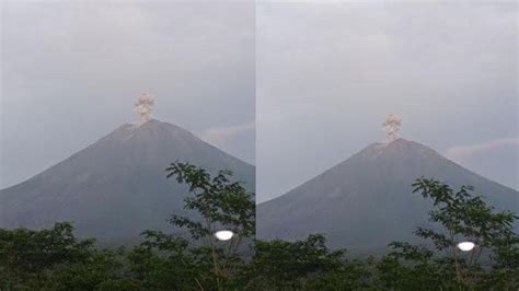 Gunung Semeru Kembali Erupsi 2 Kali Keluarkan Letusan Material Abu 500