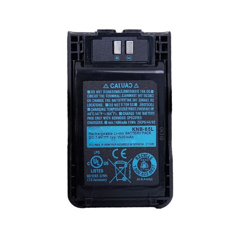 1520mAh Li Ion Battery Knb 65L For Kenwood Radio Tk U100 Tk2000 Tk3000