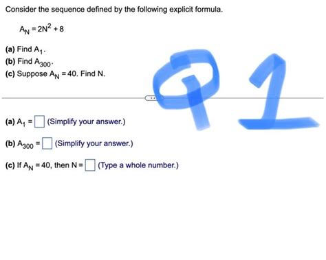 solved consider the sequence defined by the following