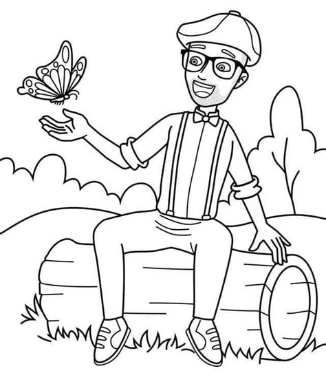 Dibujos De Blippi En El Espacio Para Colorear Para Colorear Pintar E