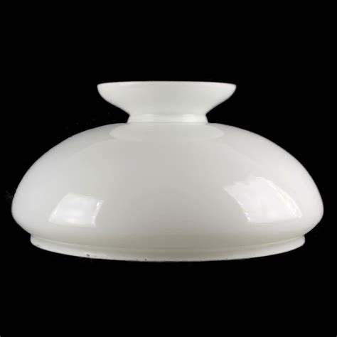 Globe Opaline Blanche 290 Mm Pour Lampe Lustre Suspension Vintage