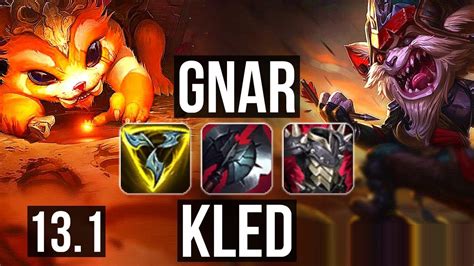 GNAR Vs KLED TOP 900 Games 900K Mastery 5 3 12 KR Diamond 13