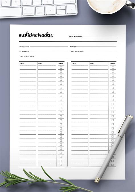 Medication Log Of The Best Templates World Of Printables