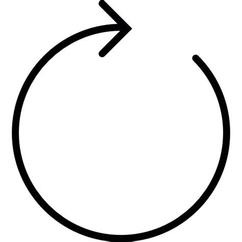 Free Icon Arrow Thin Line Rotation In Circle