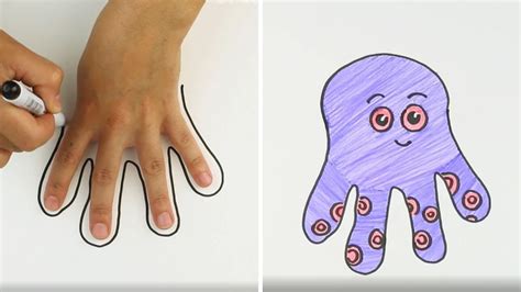 10 Facili Disegni Da Fare Con Le Mani YouTube
