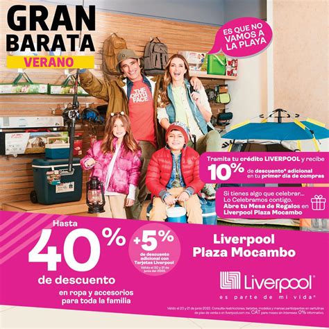 Liverpool Gran Barata De Verano 2022 Hasta 40 De Descuento Y MSI