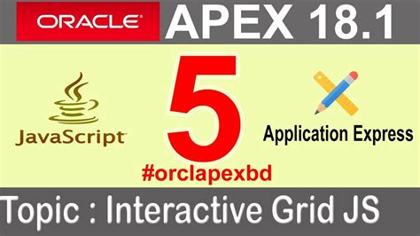 oracle apex interactive gird with javascript youtube