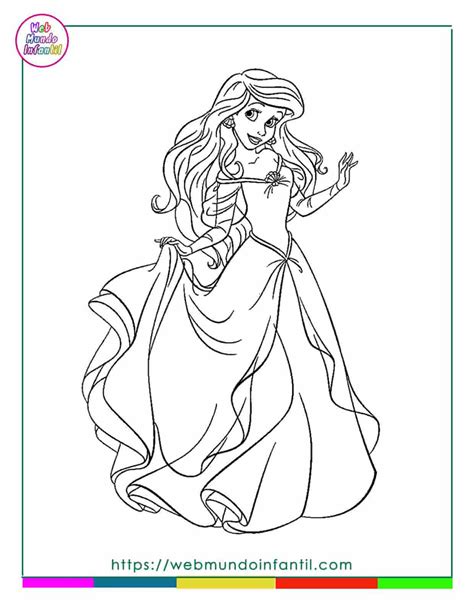 Dibujos Para Colorear De Princesas Disney Para Imprimir