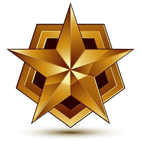 Lujo D Estrella Dorada Im Genes De Stock De Arte Vectorial Depositphotos