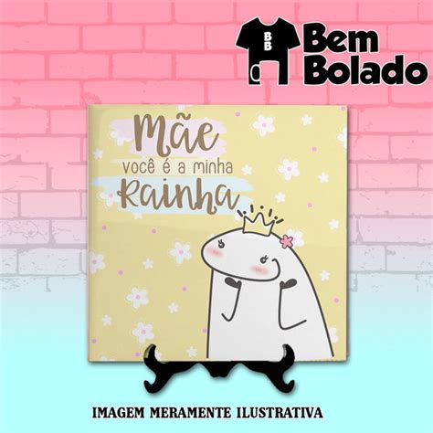 Azulejo Mãe você é a minha rainha Dia das mães Flork Elo7