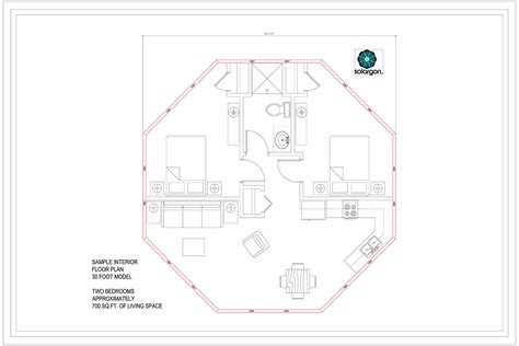 Round House Plans Octagon House Floor Plan Drawing Passive Solar