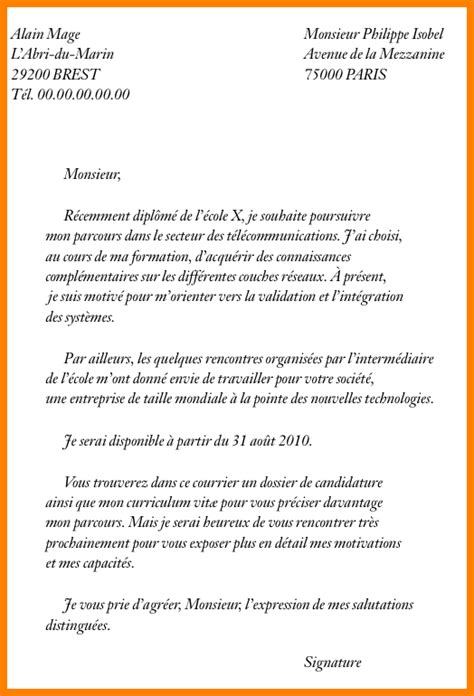Lettre de motivation ingénieur exemple laboite cv fr