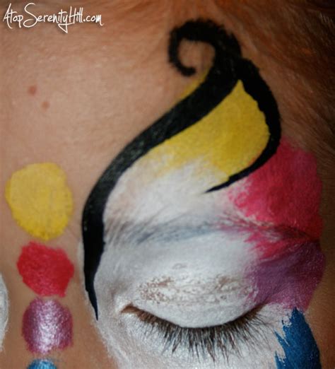 Rainbow Butterfly Face Paint Tutorial Atop Serenity Hill