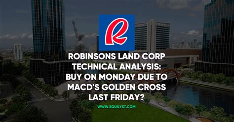 Robinsons Land Corp Technical Analysis Buy On Monday Due To MACD S