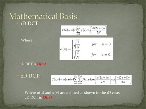 discrete cosine transform