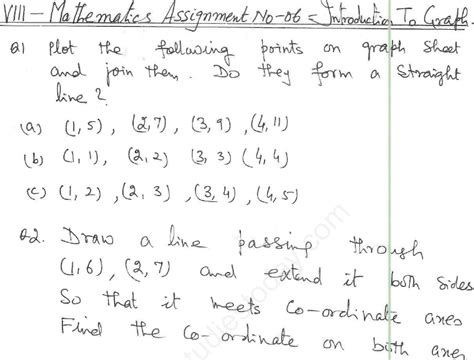 cbse class 8 mathematics introduction to graphs assignment set l