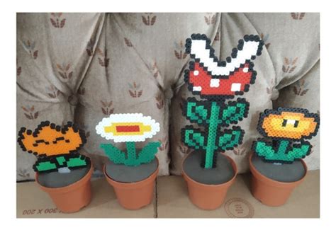 Figura Decorativa Mario Bros Flor Planta Piraña Envío gratis
